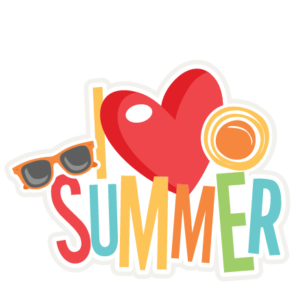 I Love Summer Title Svg Scrapbook Cut File Cute Clipart - Love Summer ...