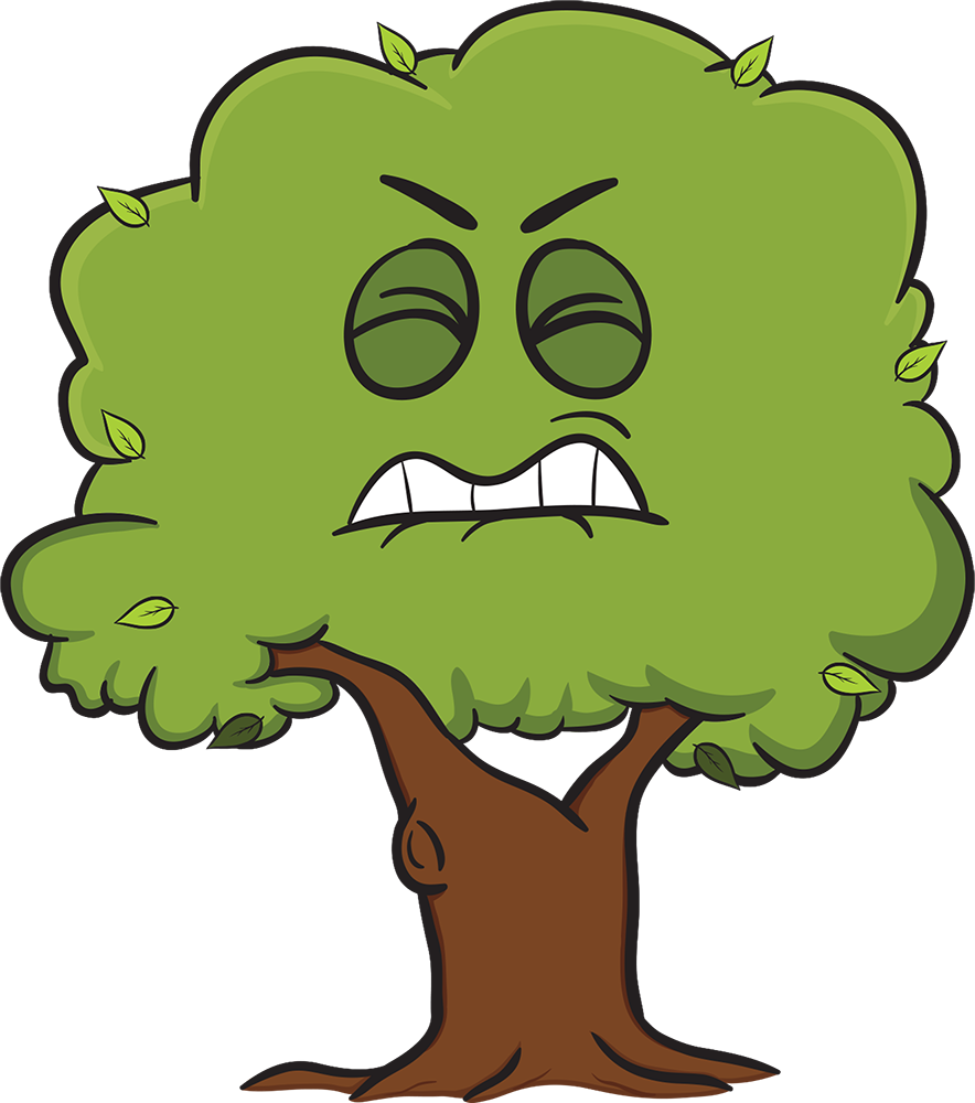 Best - Cartoon Trees With Faces - (884x1000) Png Clipart Download