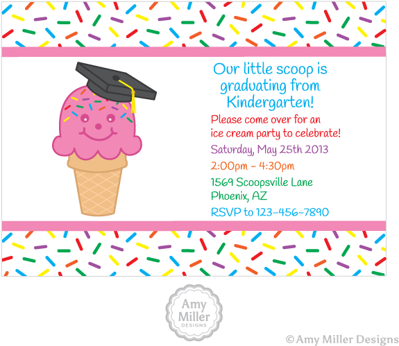 Preschool Or Kindergarten Graduation Diy Printable - Ice Cream ...