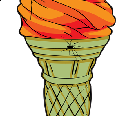 Ice Cream Cone Clip Art Clipart - Ice Cream Halloween Png - (400x400 ...