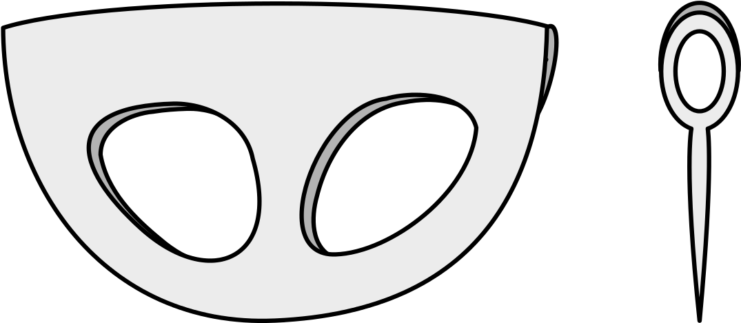 File - Eye Axe - Svg - Line Art - (1280x600) Png Clipart Download