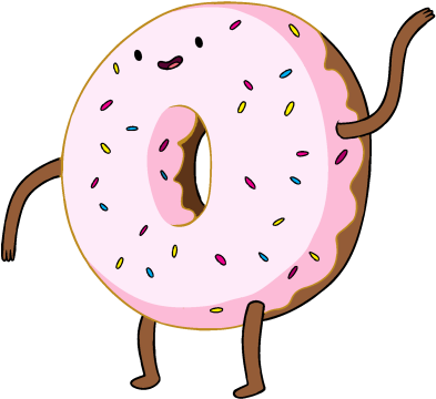 Donut Man Clipart - Adventure Time Png - (400x385) Png Clipart Download