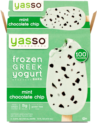 Mint Chocolate Chip Yasso - Yasso Greek Yogurt Bars - (457x568) Png ...