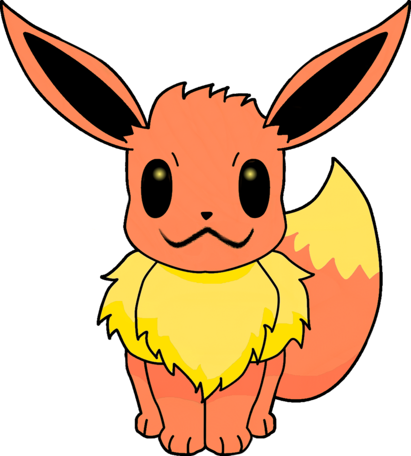 Jack O Eevee By Mr Mlg Mcgraw - Pokemon Eevee Side View - (848x942) Png ...