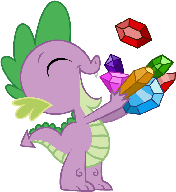 365 Day 195 Spike By Korikian - My Little Pony Spike Eating Gems ...