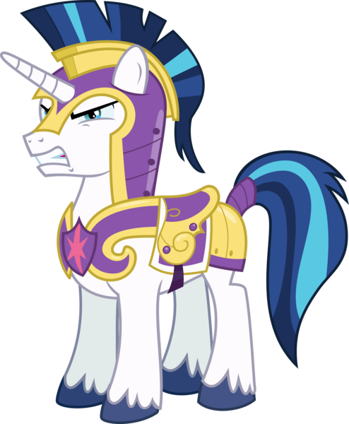 Angry, Armor, Artist - Mlp Prince Shining Armor - (494x600) Png Clipart ...