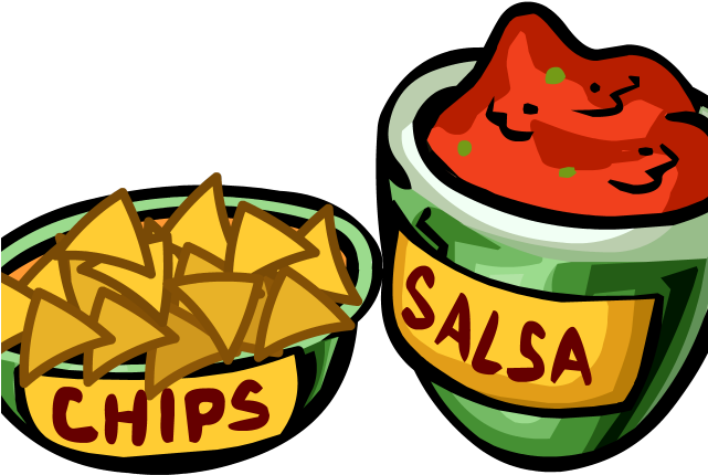 Chips Clipart Chip Salsa - Chips And Dip Clipart - Full Size PNG ...