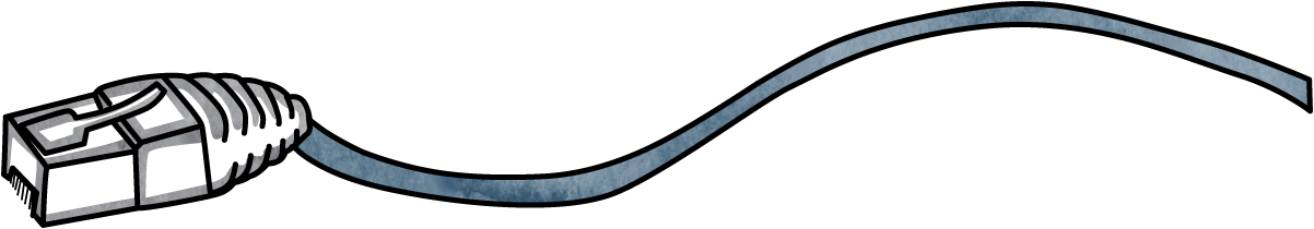 Cable - Ethernet Cable Clipart - (1202x210) Png Clipart Download