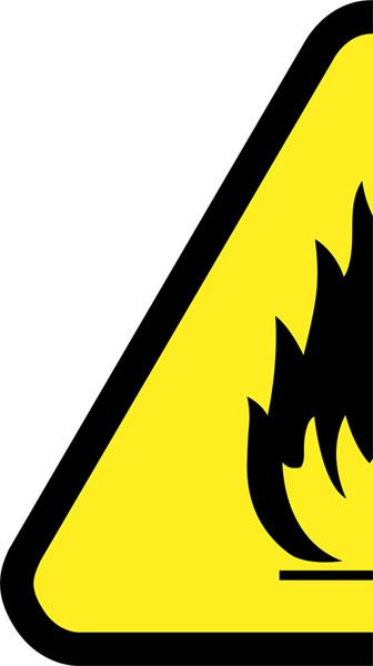 Flammable Sign - (336x600) Png Clipart Download