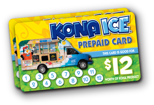 Prepaid Cards - Kona Ice Business Card - (648x360) Png Clipart Download