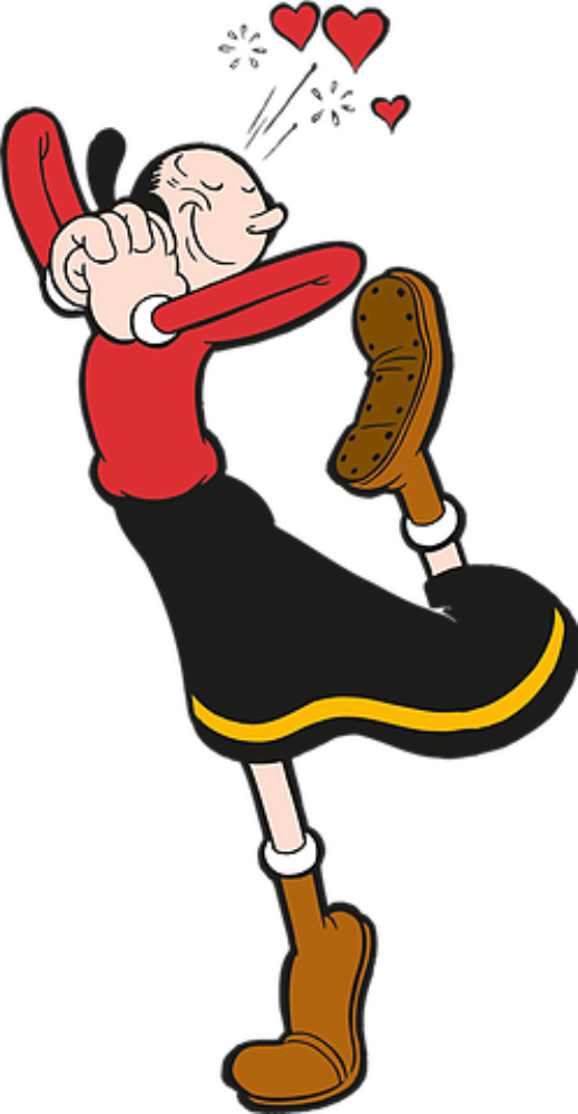 Popeye Olivia Palito 3 Png - Olive Popeye Cartoon - (519x1000) Png ...