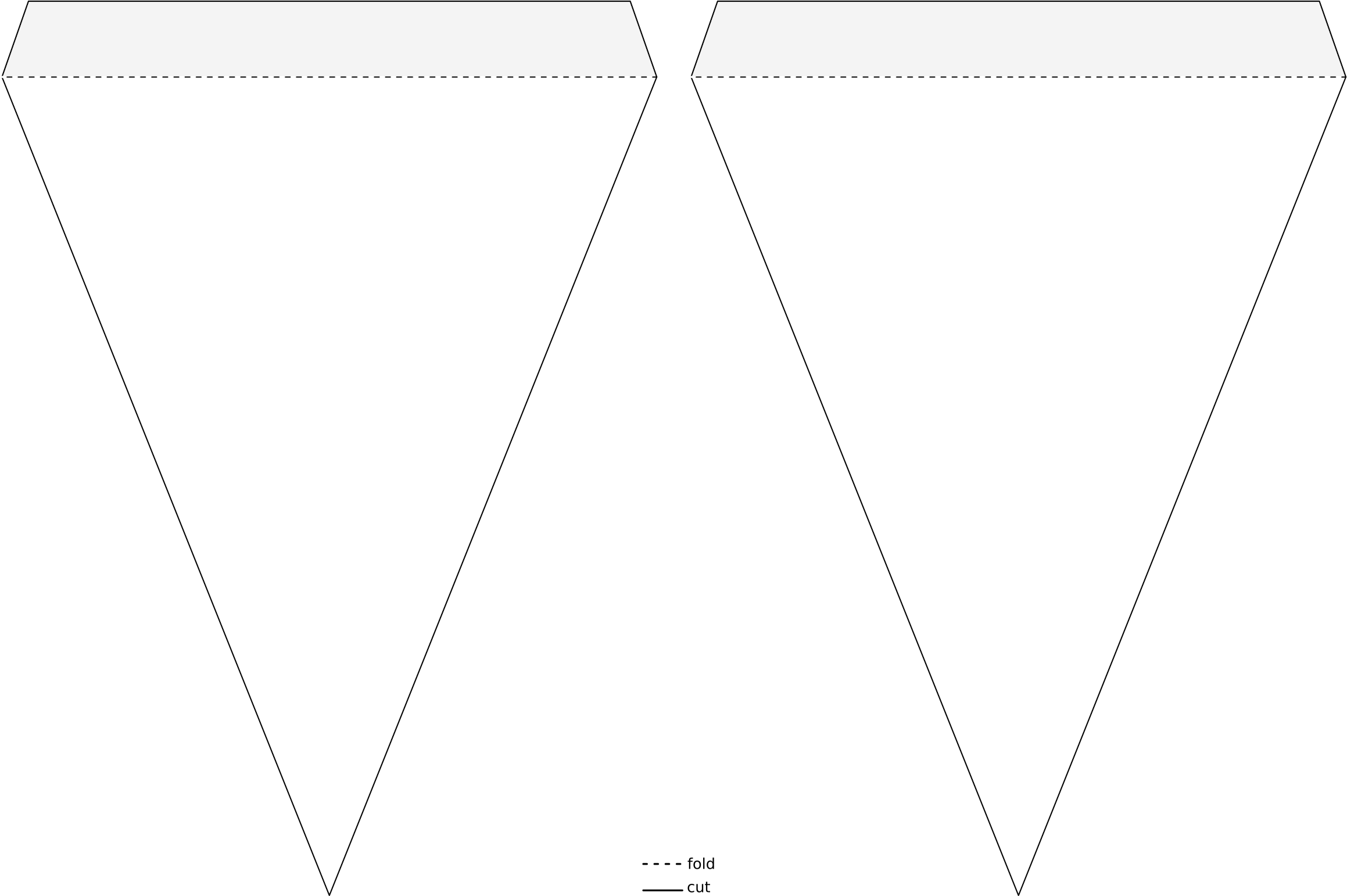 Pennant Banner Template Triangle Flag Banner Template 2400x1697 
