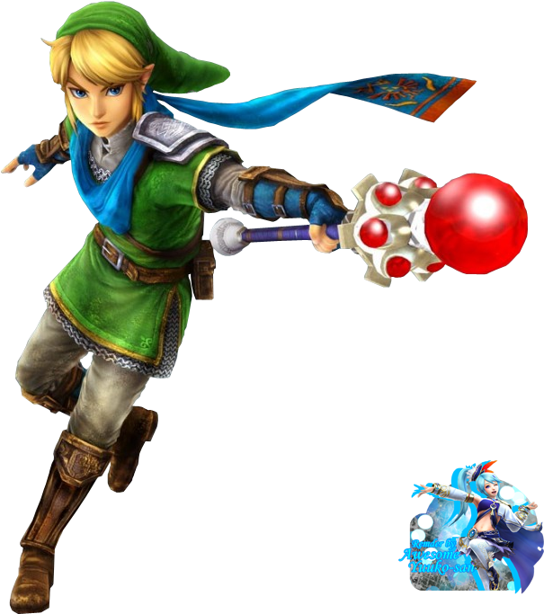 Hyrule Warriors Fire Rod - (730x730) Png Clipart Download