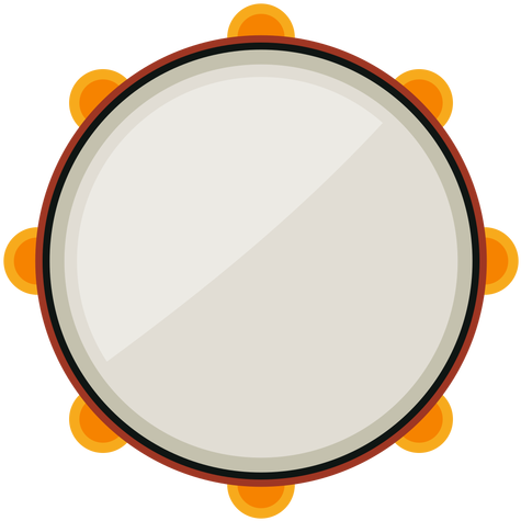 Tambourine Musical Instrument Icon Transparent Png - Transparent ...