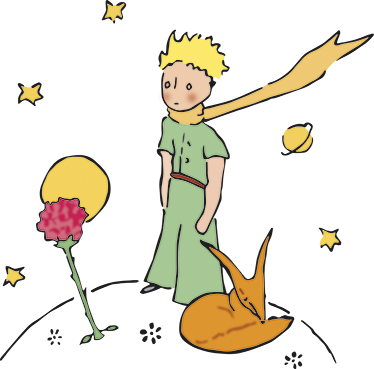 Little Prince And Rose Wall Sticker - Le Petit Prince Little Prince ...