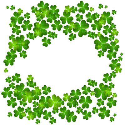 Irish Shamrock Frame - Four Leaf Clovers Clip Art - (400x400) Png ...