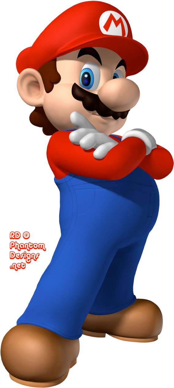 Mario Render By Retr0dud3 - Super Mario E Luigi - (613x1302) Png ...