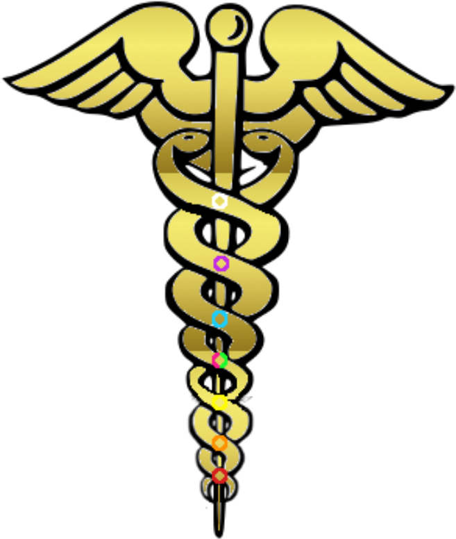 Yellow Caduceus - (672x800) Png Clipart Download
