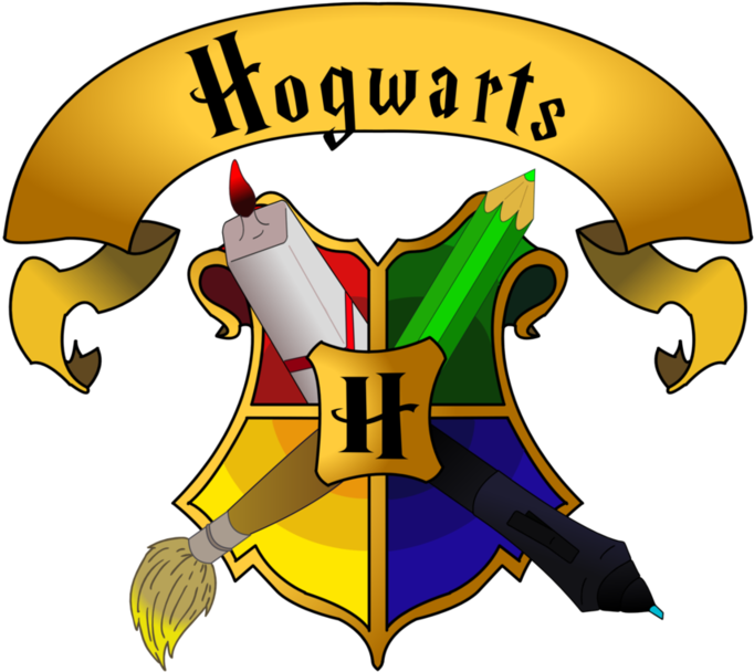 Hogwarts By Atsuki-kuroe - Crest - Full Size PNG Clipart Images Download