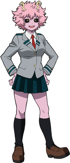Mina Ashido Full Body School Uniform - Mina Boku No Hero - (250x555 ...