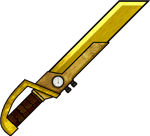 Steampunk Gold Sword - Gold Sword Minecraft Png - (512x512) Png Clipart ...