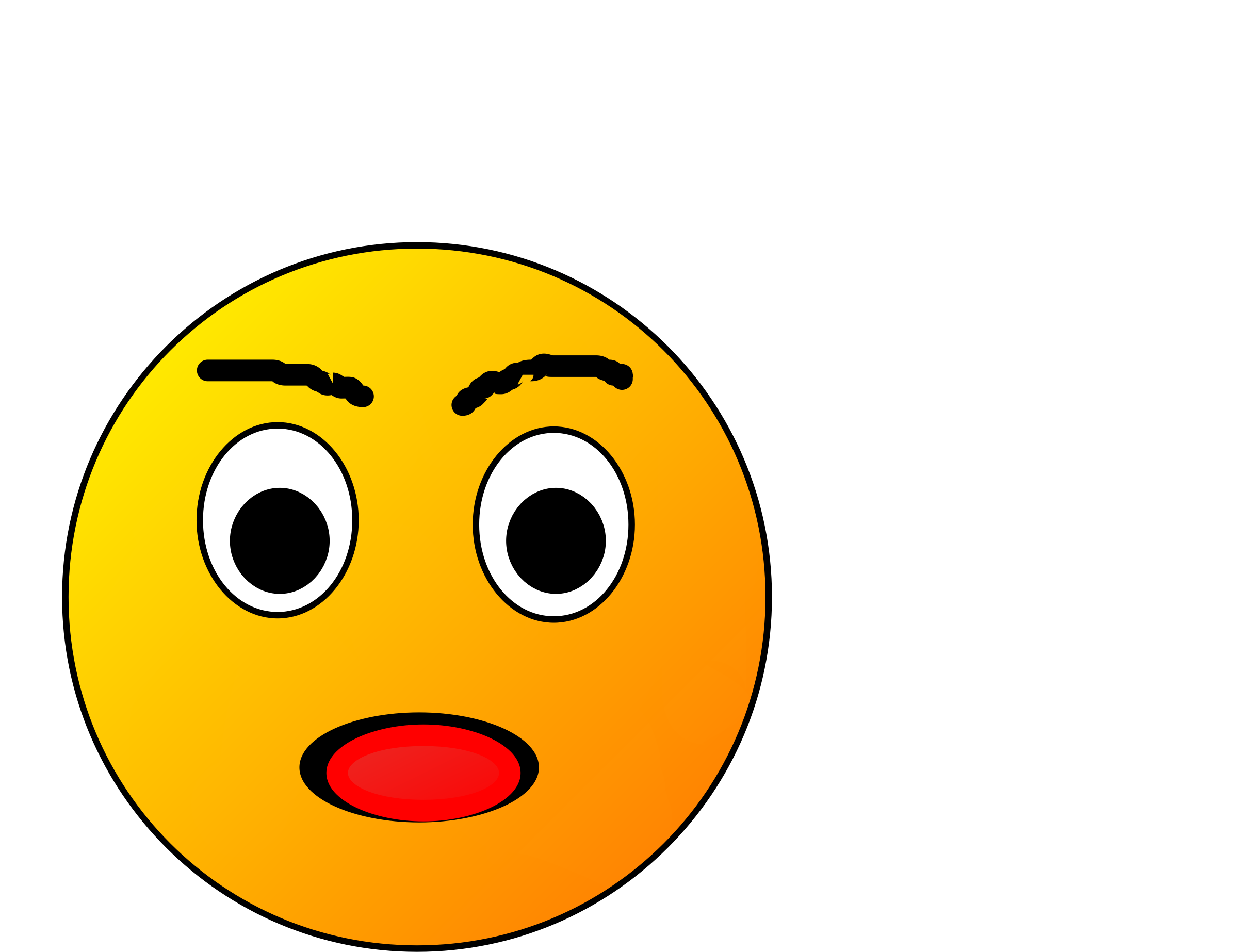 Stare Clipart Smile - Computer - (2400x1846) Png Clipart Download