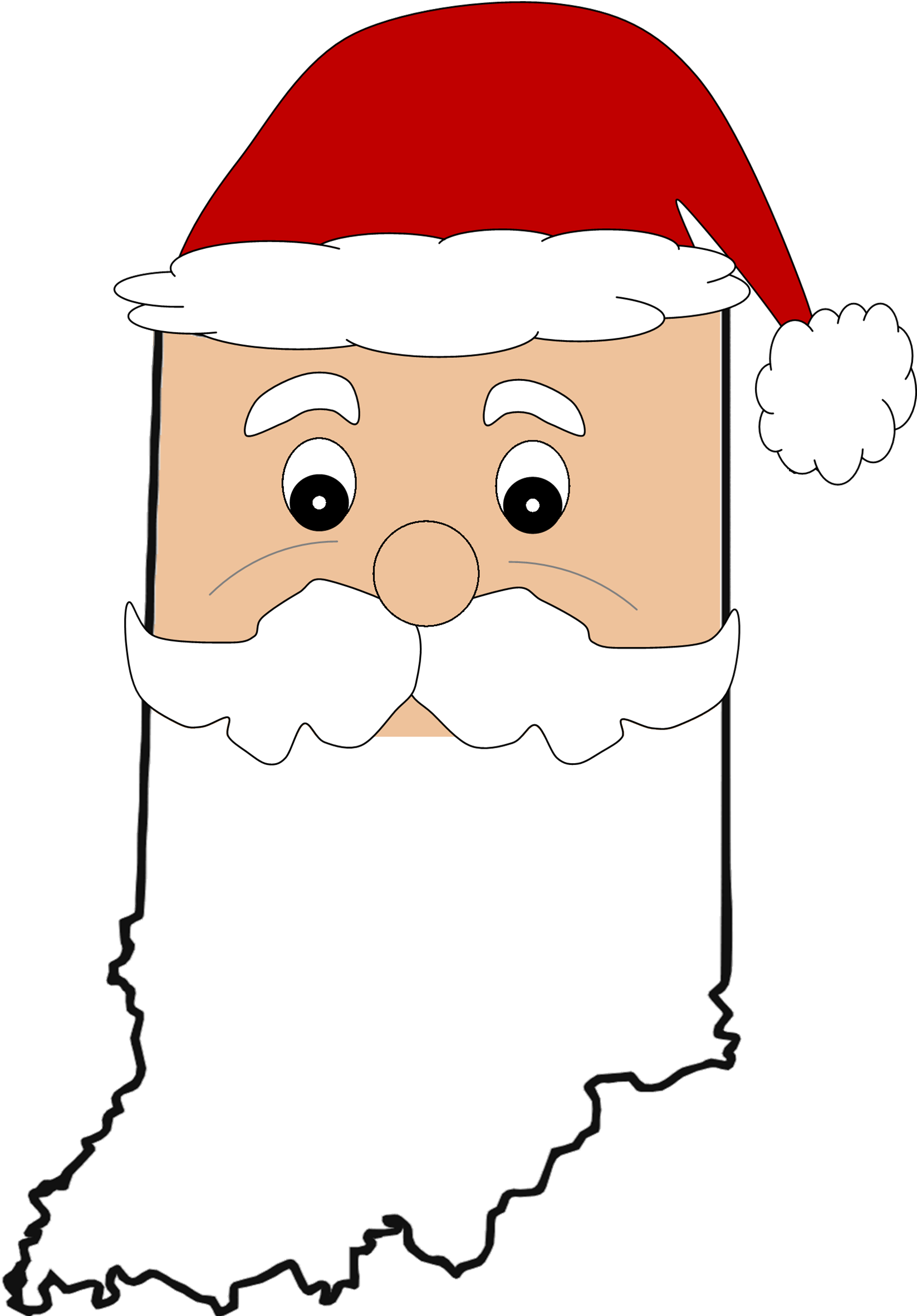 Santa Claus Indiana - Santa Claus - (1876x2371) Png Clipart Download