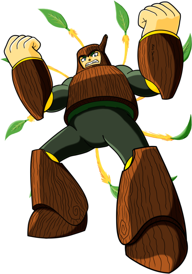 Woodman By X723-daycwhf - Mega Man - (808x989) Png Clipart Download