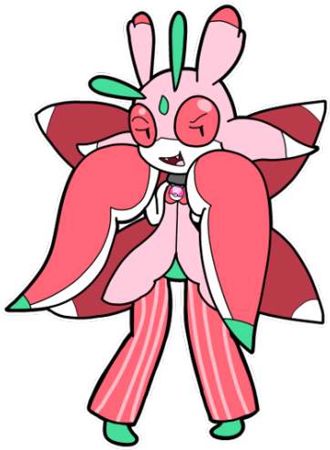 Smug Lil' Lurantis Lady Named Lulie - Cartoon - (500x500) Png Clipart ...