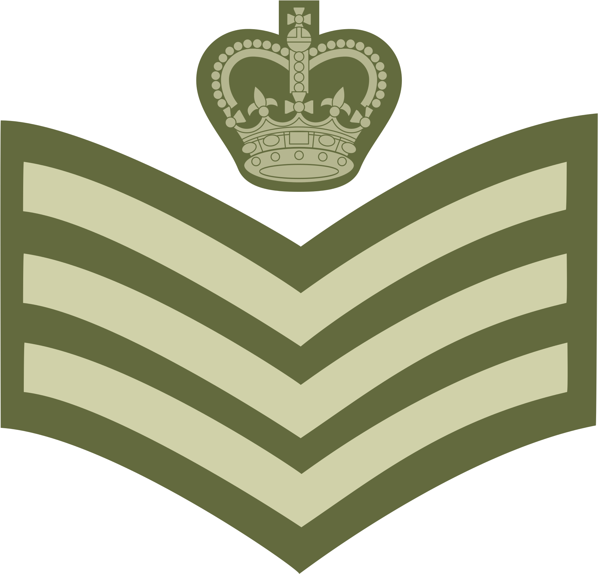 British Army Staff Sergeant Clipart - British Army Rank Insignia - Full ...