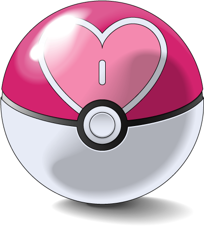 Love Ball By Oykawoo - Pokemon Love Ball Png - (600x600) Png Clipart ...