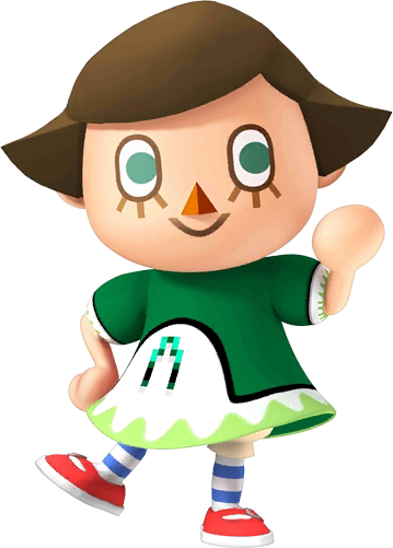 Villager Girl 2 - Animal Crossing Female Villager - (359x501) Png ...