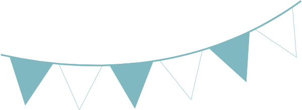 Turquoise Clipart Bunting - Blue Flag Banner Png - (600x219) Png ...