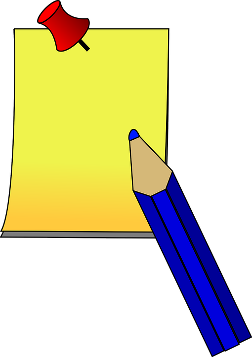 Memo Note Paper Pen Post Sticker Reminder Notice - Post It Note Clip ...