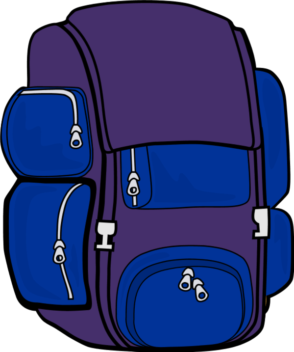 School Backpack Clipart Free Images 2 - Backpack Clip Art - Full Size ...