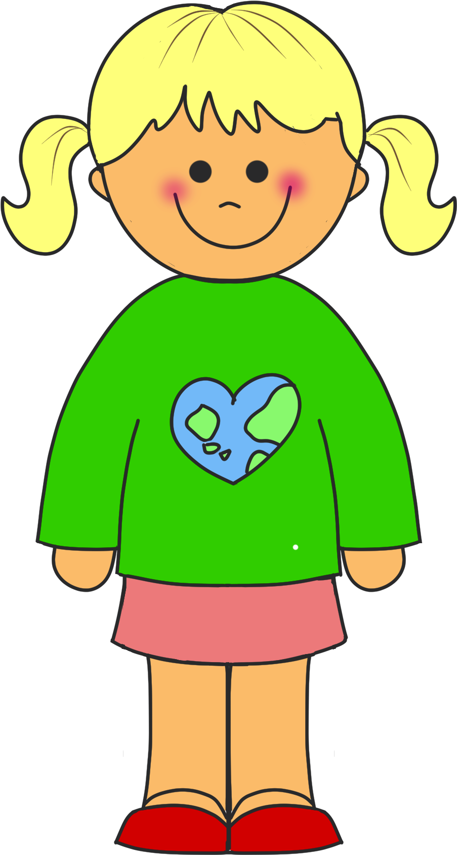Girl Student Clipart - Free Clipart Girl - (981x1763) Png Clipart Download
