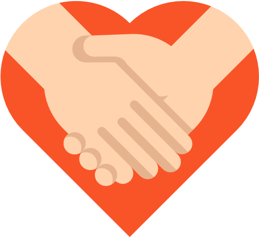 Cooperation Icon - Shaking Hands Heart - Full Size PNG Clipart Images ...