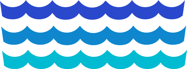 Waves Water Wave Border Clipart - Wave Border Clip Art - (600x222) Png ...