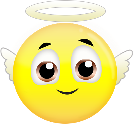 Free Angel Emoji - Angel Emojis - (480x491) Png Clipart Download