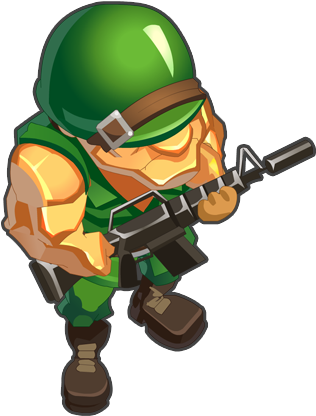 Rifleman - " - Soldier - (414x440) Png Clipart Download