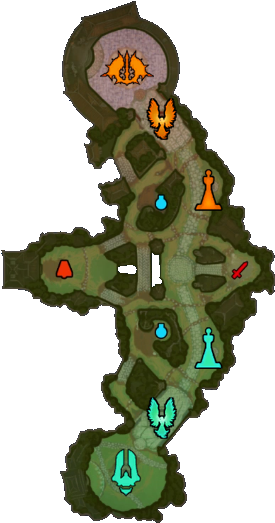 Joustv2 Minimap - Smite New Joust Map - (600x600) Png Clipart Download