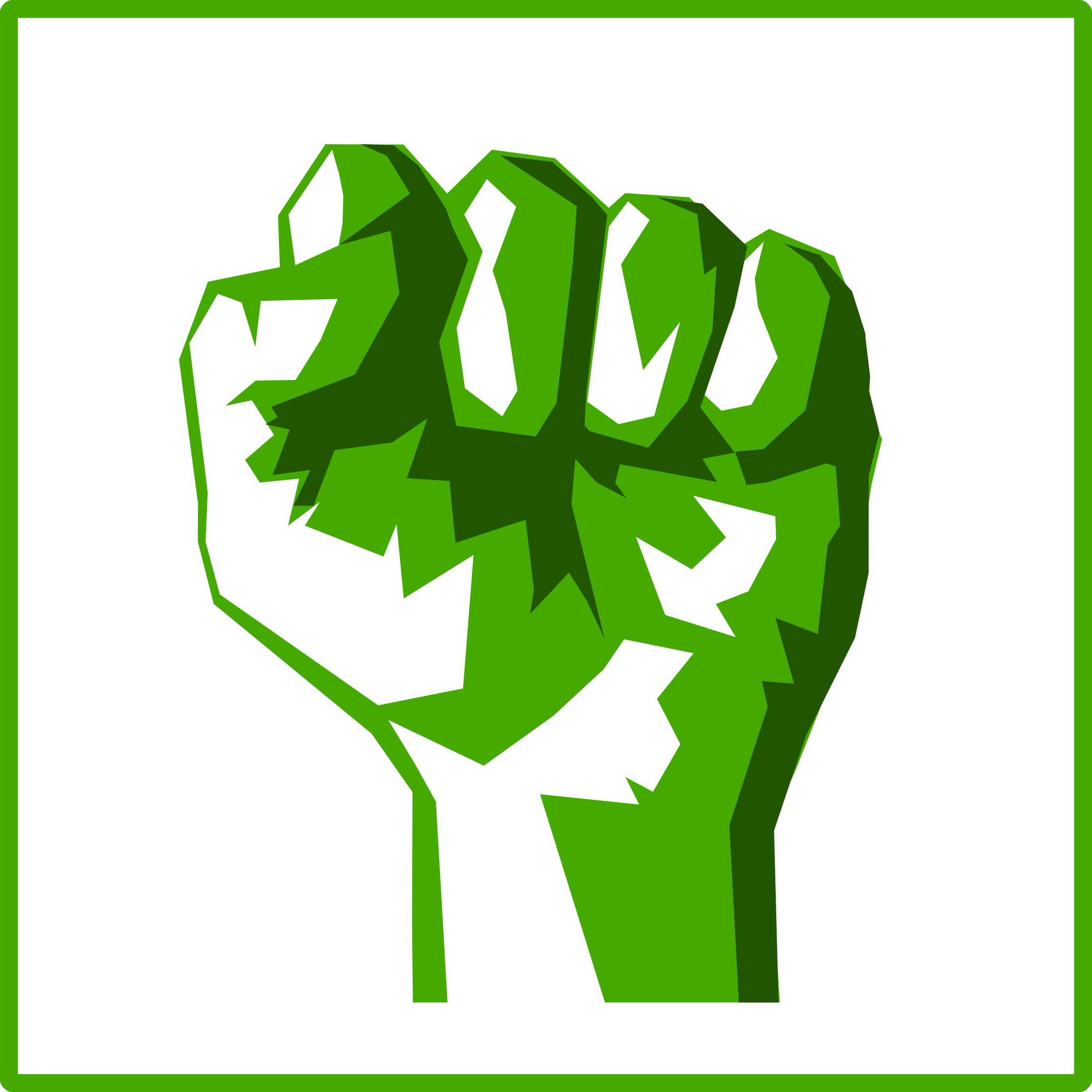 Eco Green Power Icon - Green Fist - (900x900) Png Clipart Download