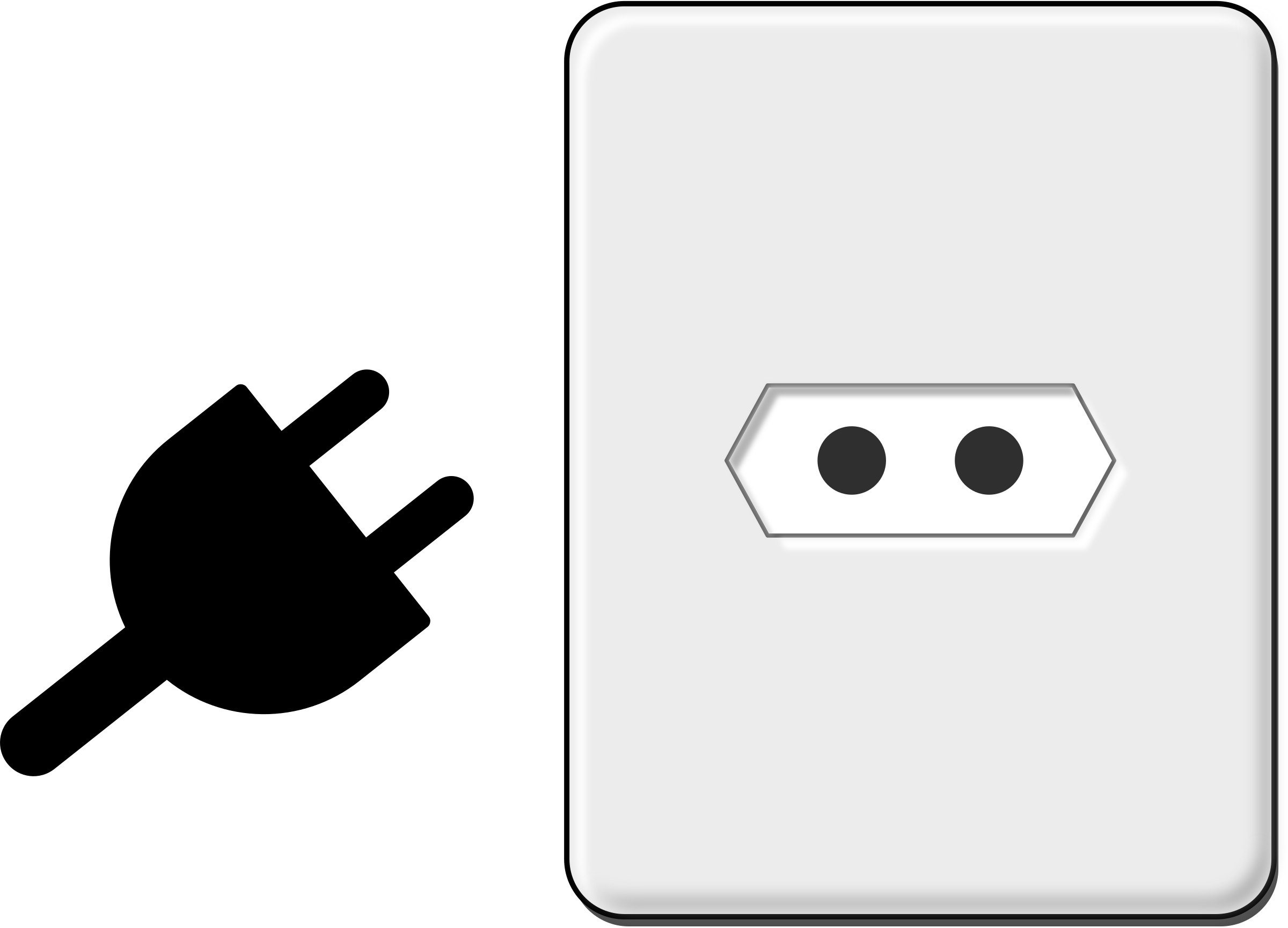 Big Image - Electrical Plug Clip Art - (2400x1731) Png Clipart Download