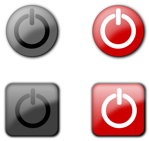 Power Off Buttons Png Clip Art - Button On Off Png - (600x568) Png ...