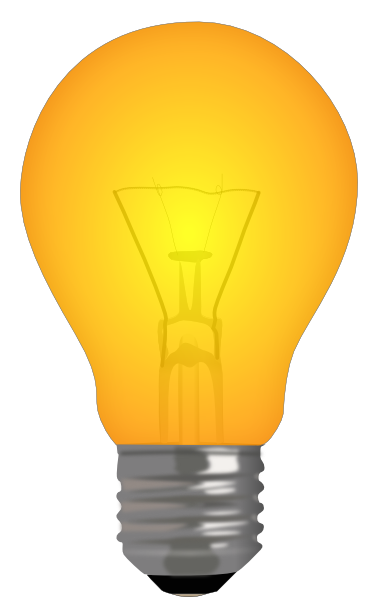 Animated Flashing Light Bulb - (378x597) Png Clipart Download