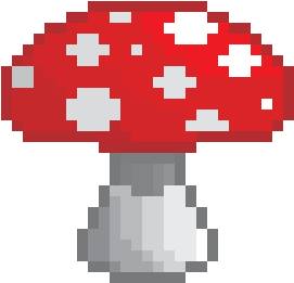 Here's - Pixel Mushroom - (350x350) Png Clipart Download