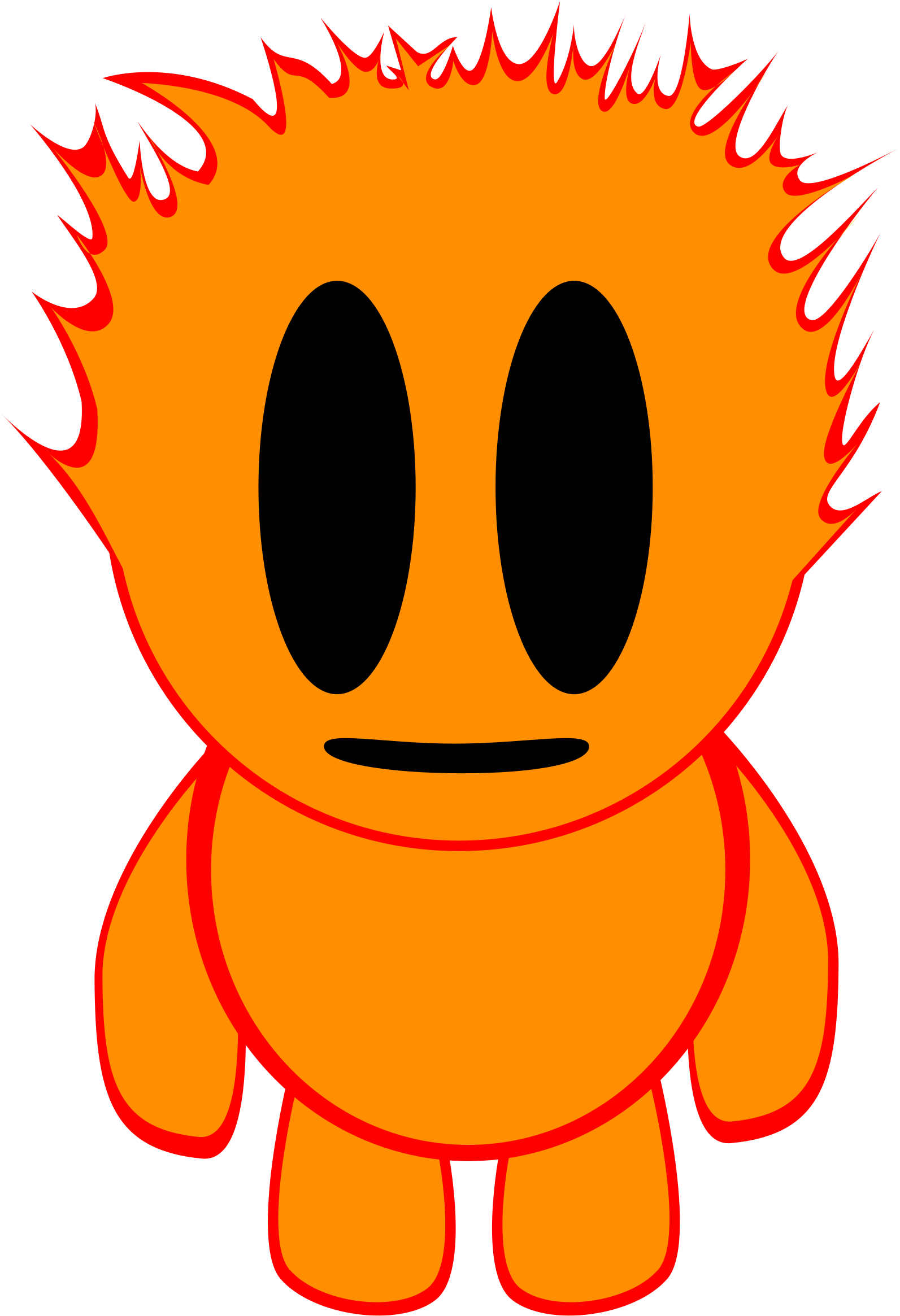 Clipart Flame Boy - Flame Boy - (1697x2400) Png Clipart Download