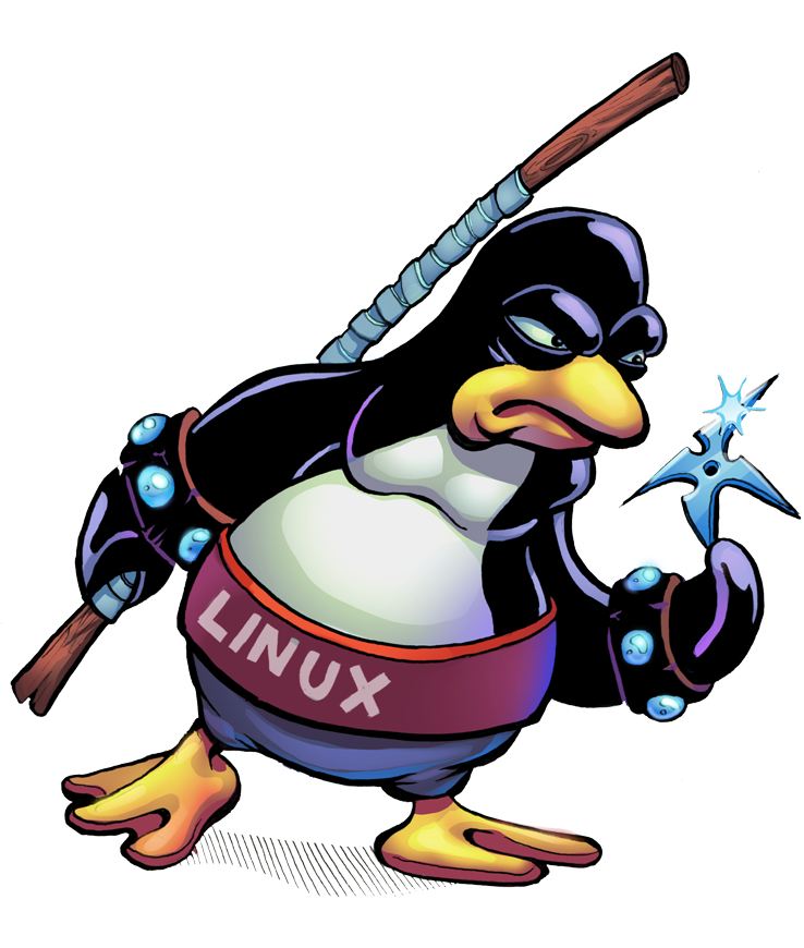 Linux Ninja Png - (859x1000) Png Clipart Download