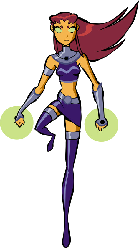 Starfire Teen Titans - Teen Titans Original Starfire - (472x838) Png Clipart Download