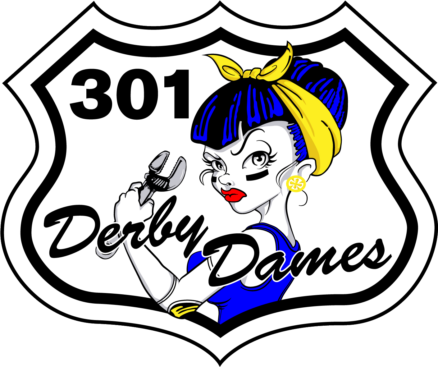 301 Derby Dames - Roller Derby - Full Size PNG Clipart Images Download